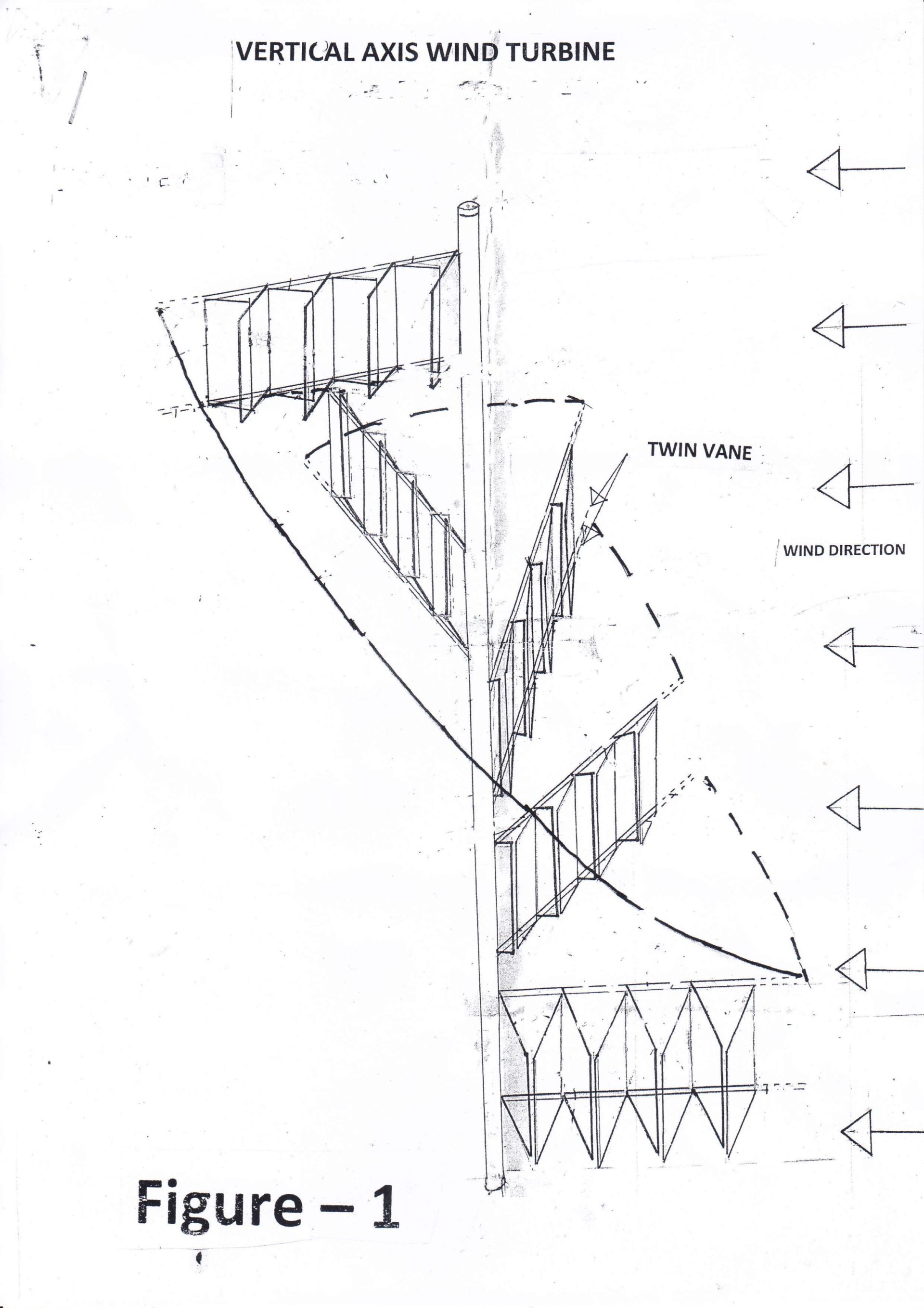 Vertical Axis Wind Turbine of Twin Vanes - Vidya E News